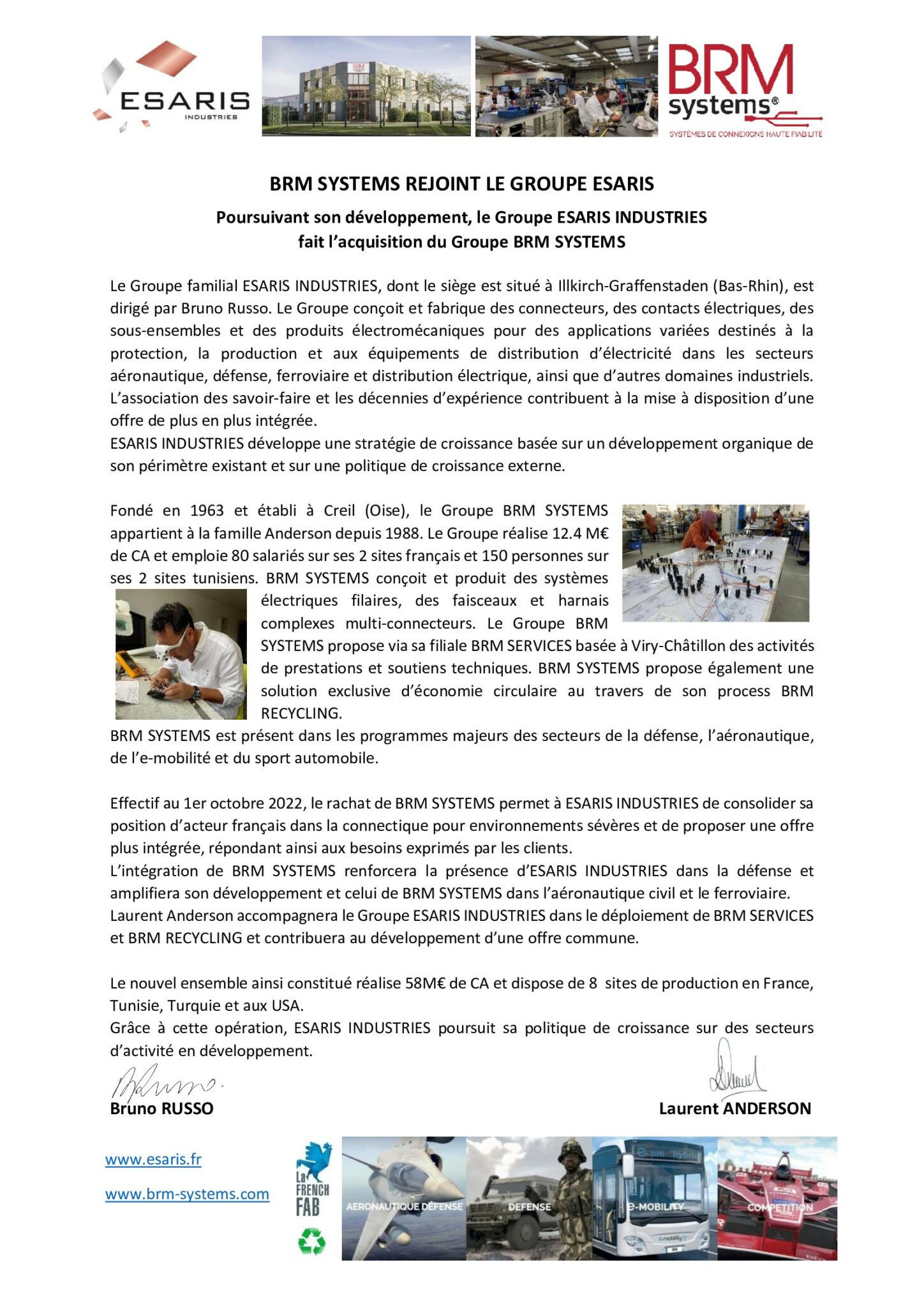 BRM Systems - Systèmes de connexion haute fiabilité